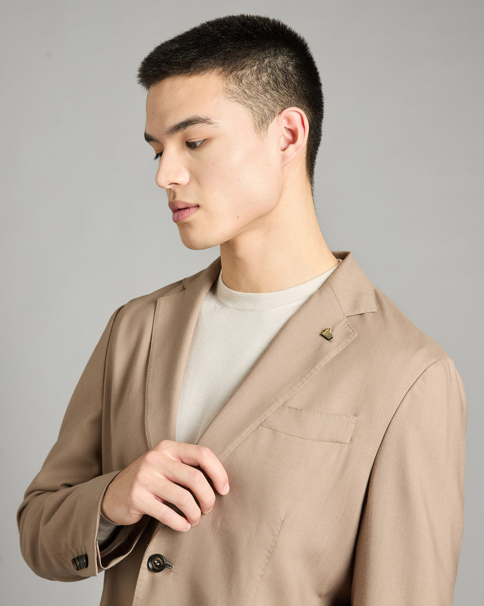 ROBERT jacket in beige Cashmere 4.0